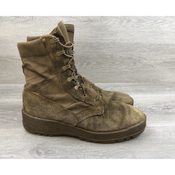 Vibram | Shoes | Vibram Military Boots Mens Us 5r Brown Leather Hot ...